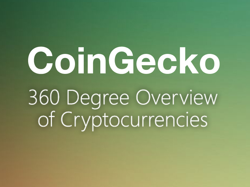 CoinGecko: 360 degree overview on Cryptocurrency! Exclusive Interview ...
