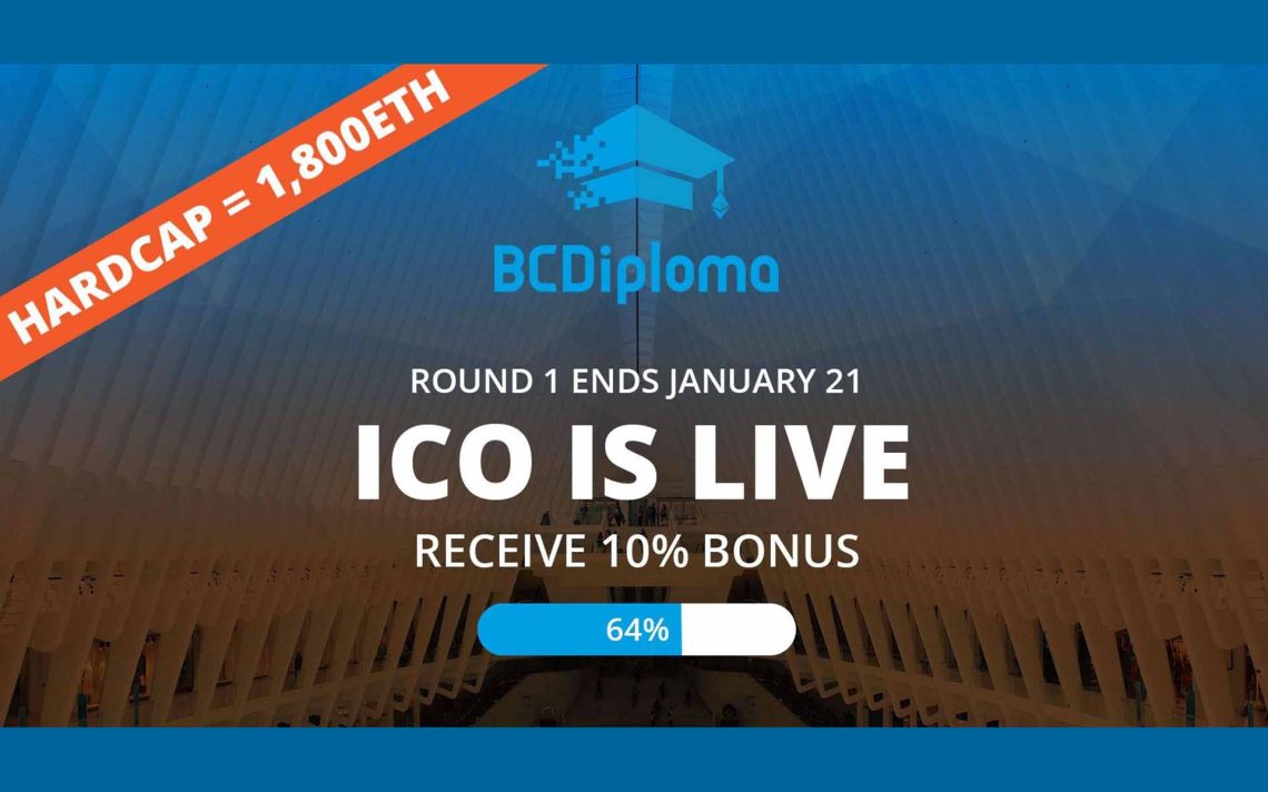 BCDiploma’s ICO is Live: Hardcap = 1,800 ETH | Bitcoinist.com