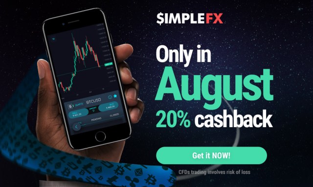 SimpleFX August $500 Cashback - Trade with 20% Lower Spread ...