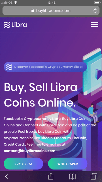 Facebook Libra Targeted by Sophisticated Phishing Scammers
