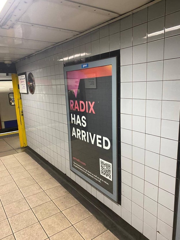 Radix Launches London-Wide Advertising Campaign | Bitcoinist.com
