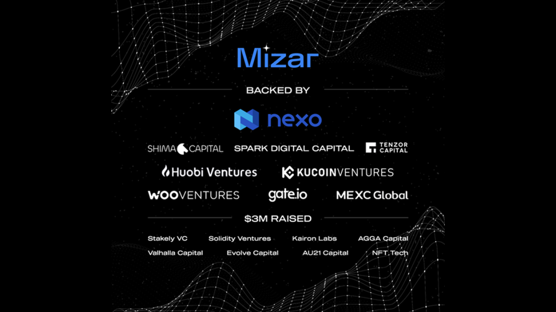 Mizar Raises $3 Million Seed Round Led By Nexo For Next-Gen Smart ...