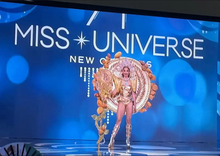 Miss Universe El Salvador Walks The Ramp Wearing Bitcoin Costume ...