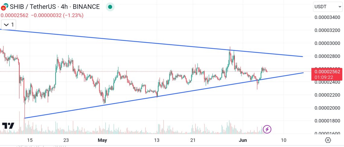 Shiba Inu On The Verge Of Triangle Breakout, Here’s Key Levels To Watch - Coin Surges
