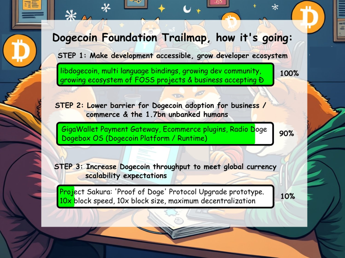 Dogecoin Announces 10x Block Speed Increase In New Trailmap