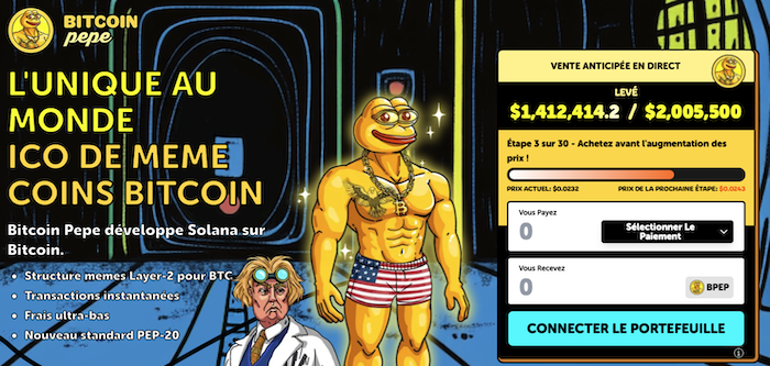 Bitcoin Pepe : la meilleure crypto à acheter maintenant