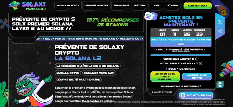 Solaxy, listing sur Binance - L'ICO bat les records