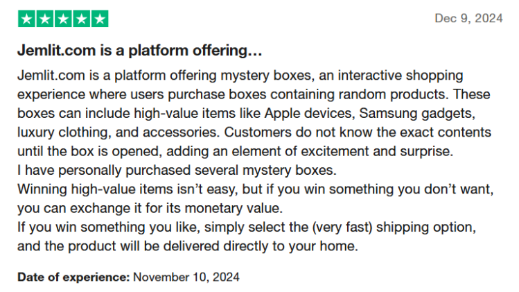 Full JemLit Review – The Best Mystery Box Website in 2025?