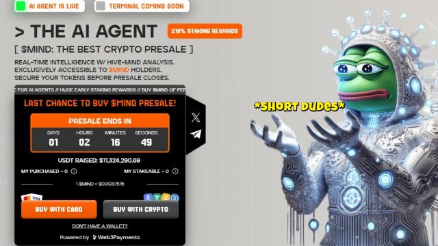 MIND of Pepe Presale Ends Tomorrow: Last Chance to Buy This AI Agent Coin