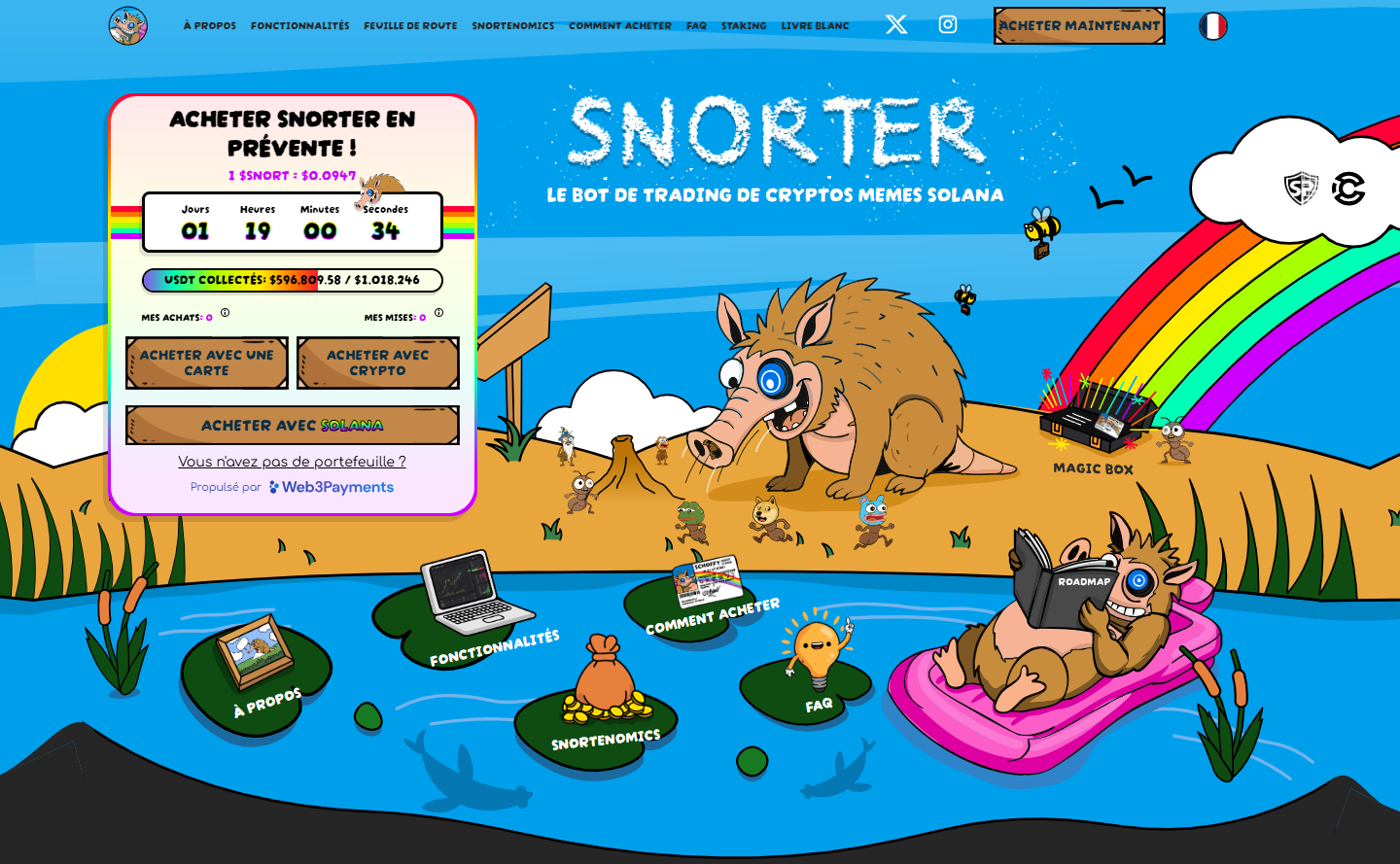 Acheter Snorter ($SNORT) : Tutoriel complet et facile 2025