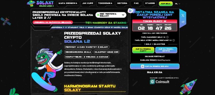 Solaxy ($SOLX) zbiera 1,7 mln $ – czy zastąpi SHIB?