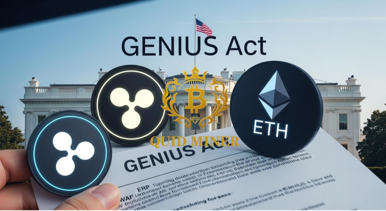 XRP and ETH hit new highs, and the GENIUS Act helps investors turn to Quid Miner to enjoy $3,000 ...