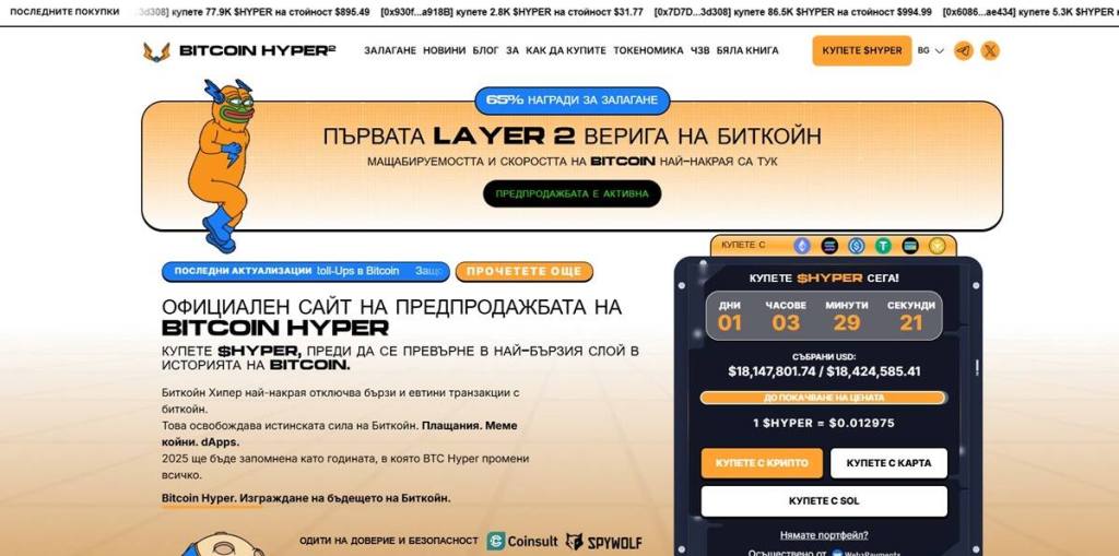 Bitcoin Hyper Layer-2: Новата ера за Биткойн