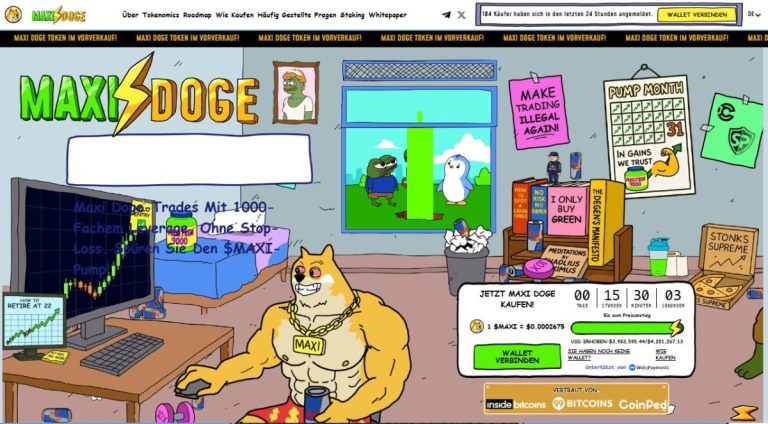 Maxi Doge Heizt Sich Auf, Trader Sehen das Nächste Meme Monster