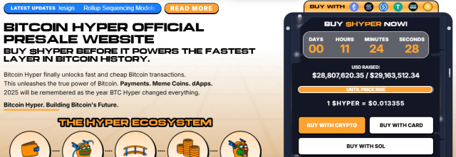 Bitcoin Hyper $28.8M Raise Puts This Bitcoin Layer 2 Contender in the ...