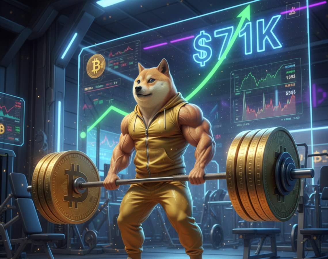 Bitcoin Rebounds Near $71K Securing $MAXI Market Stability